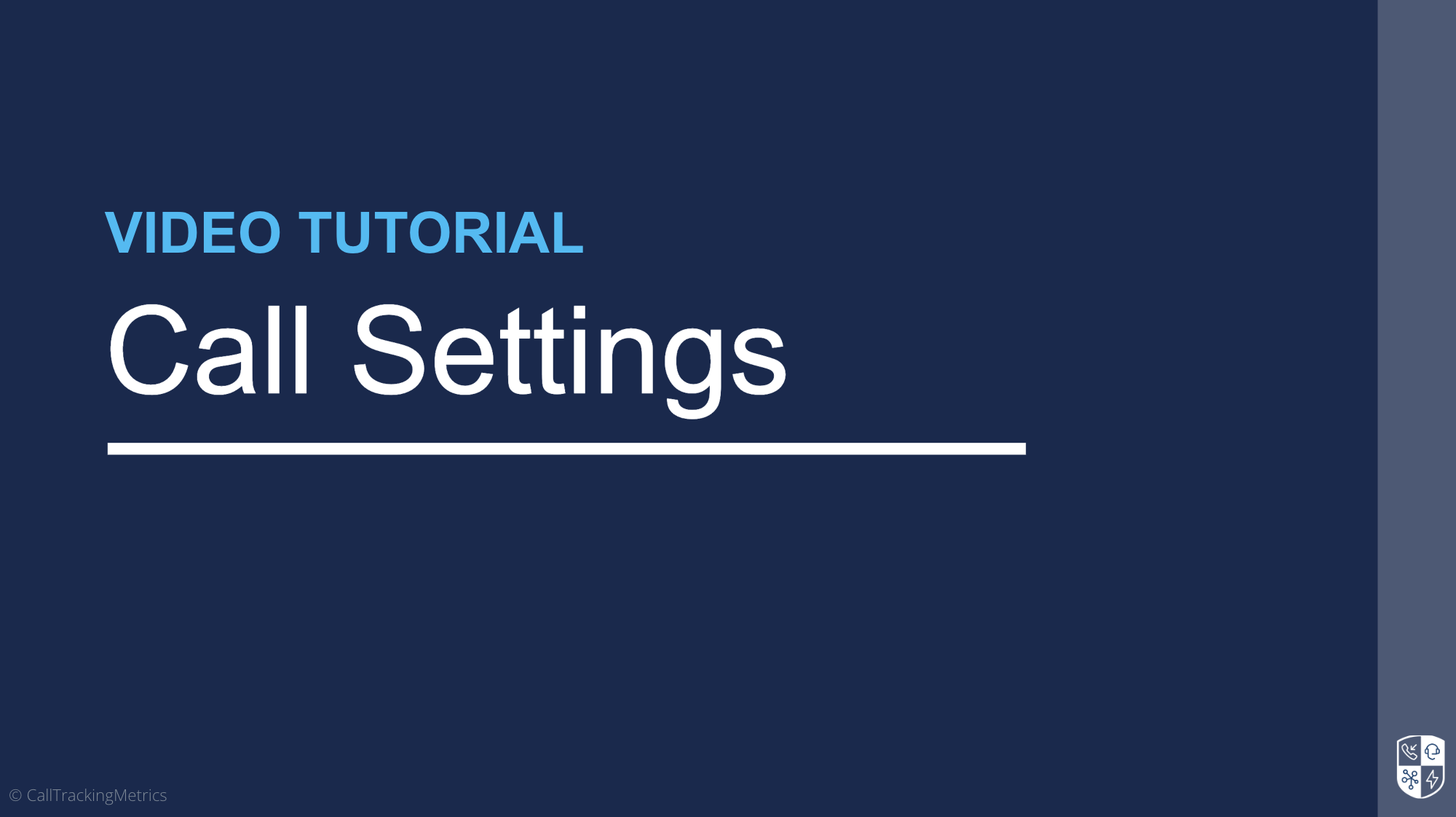 Call Settings | CTM Training Center